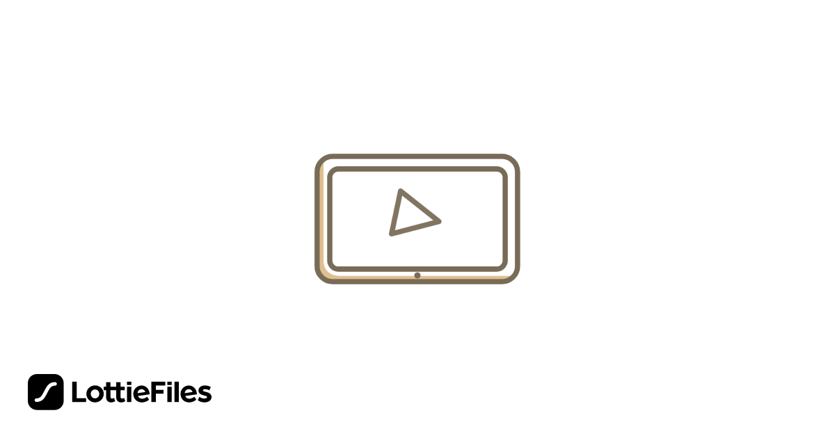 Free Video Player Animation by Agustin D. | LottieFiles