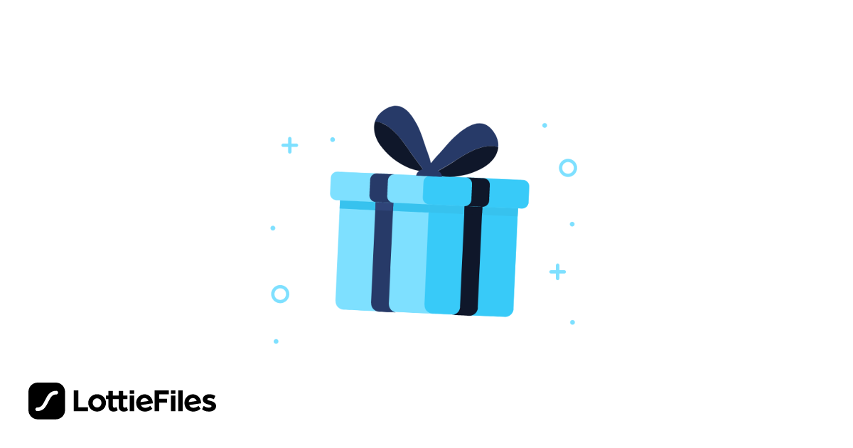 Free Blue gift box Animation by Naruto Uzumaki | LottieFiles