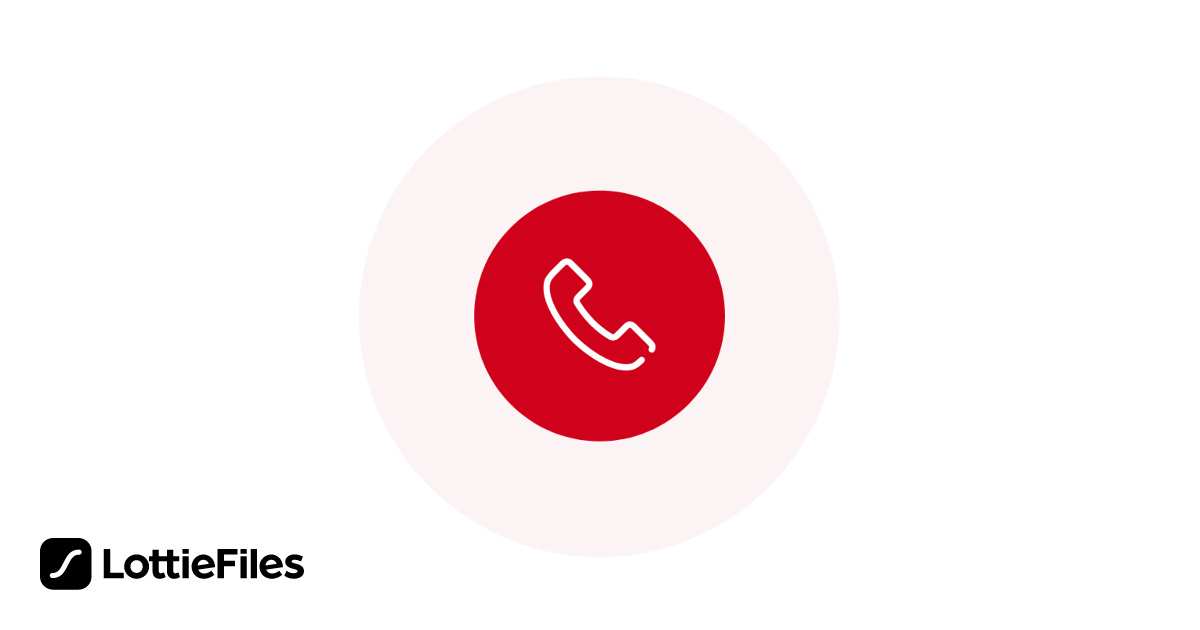 Free Red Call Button Animation by The Paper Mags | LottieFiles