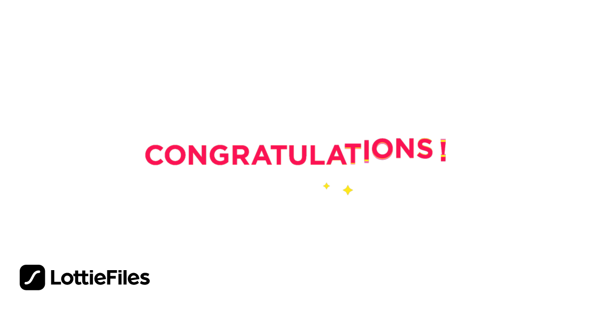 Free Congratulations Animation by Abhishek Anub kumar | LottieFiles