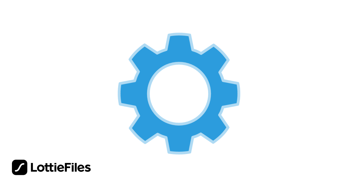 Free Settings Icon with delay Animation by Mehran | LottieFiles