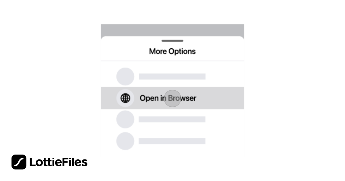 Free Facebook Open in Browser Animation by Christine Toh | LottieFiles