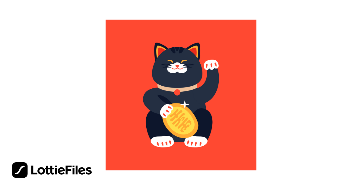 Free Maneki Neko Animation by Julian | LottieFiles