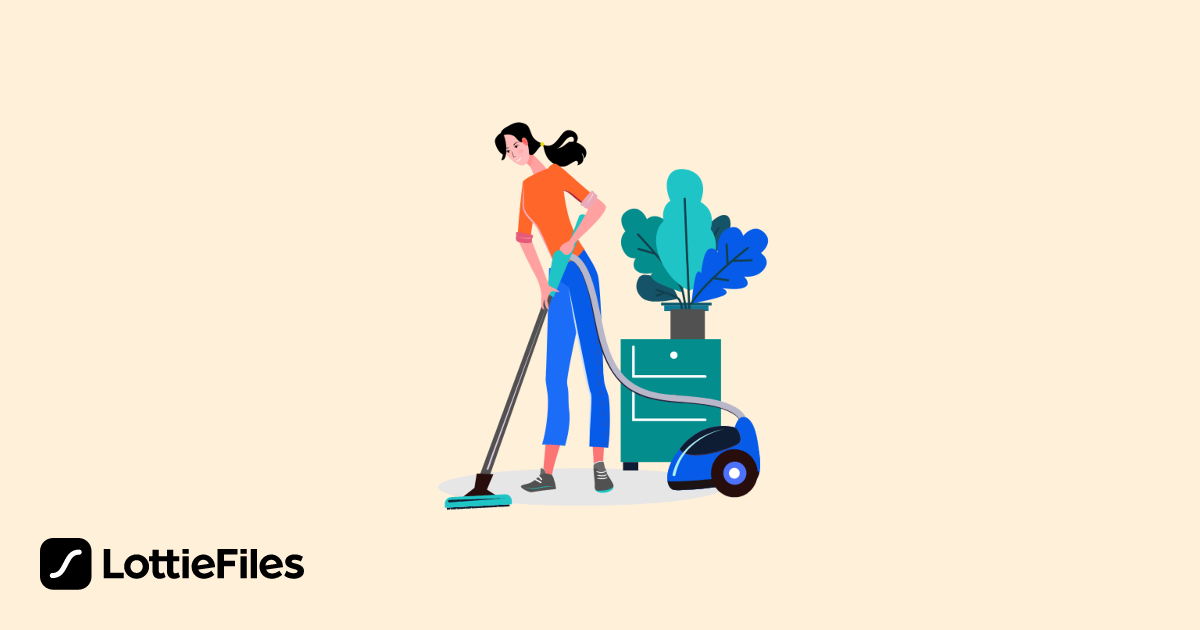 Free Cleaning the floor to destroy germs Animation by DCE | LottieFiles