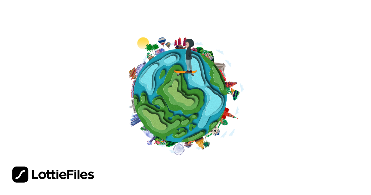 Free Sate Traveling Animation by Reza | LottieFiles