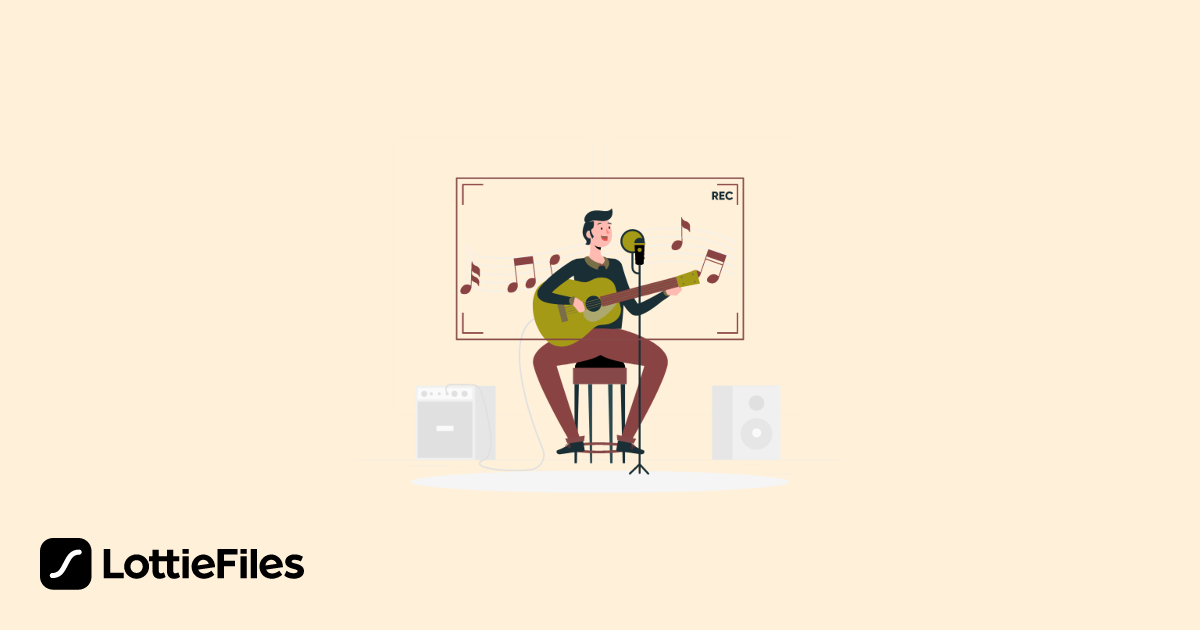 Free singer Animation by DCE | LottieFiles