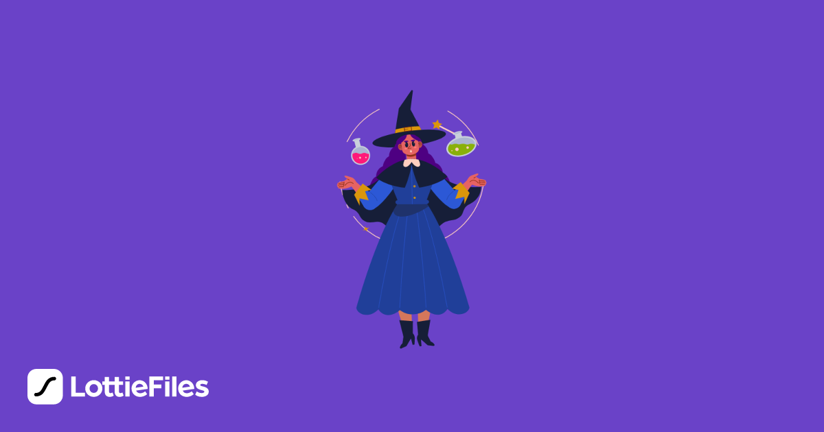 Free The Witch Animation by Artem Peretrukhin | LottieFiles