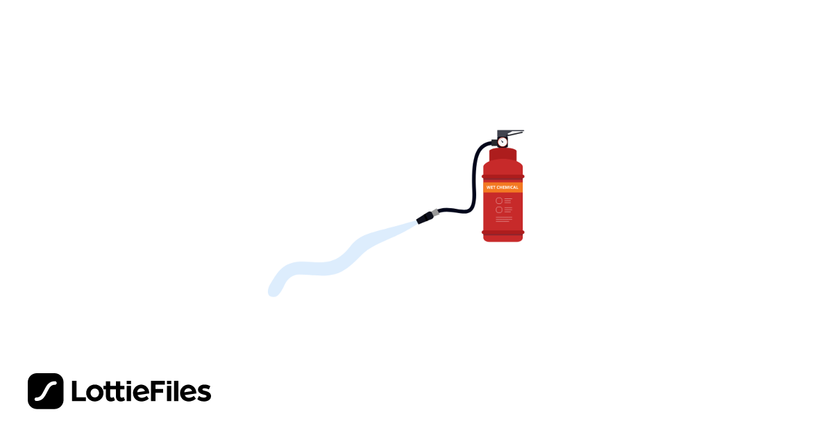 Free Fire extinguisher - wet chemical Animation by Conor | LottieFiles