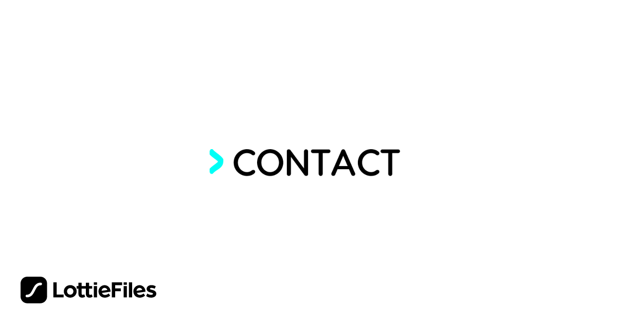 Free Contact Title Animation by Pedro Luís Pérez | LottieFiles