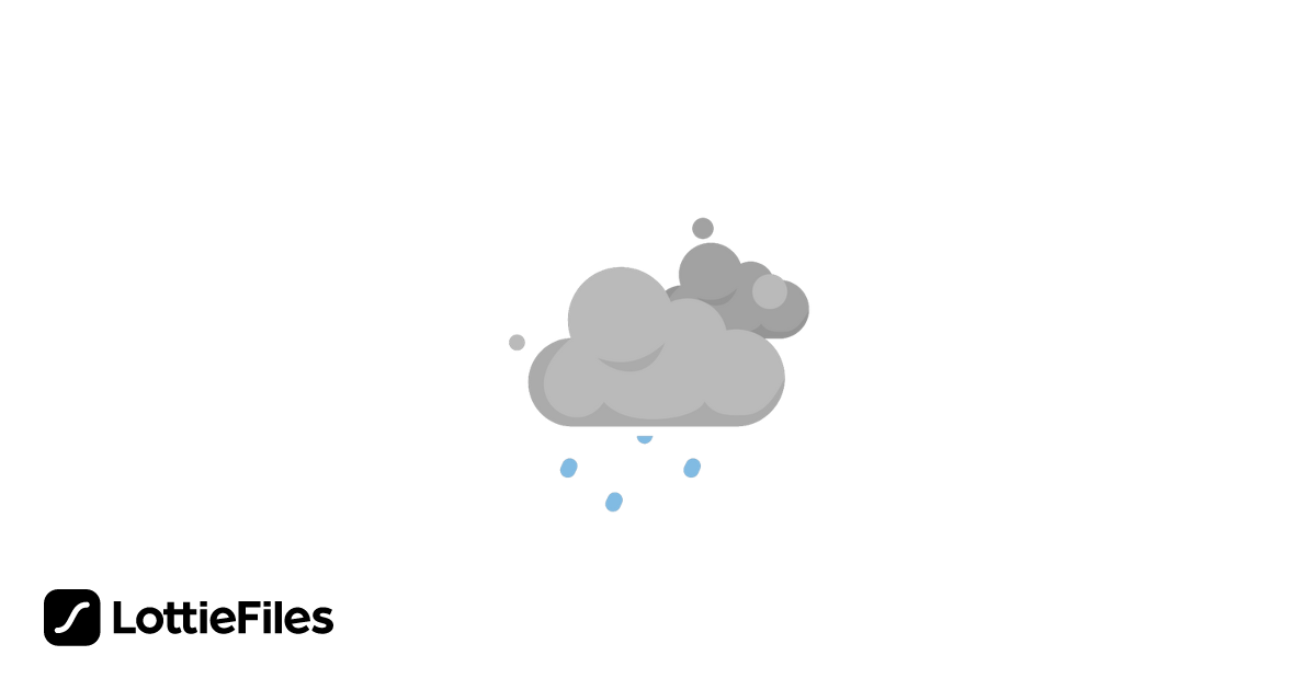 Free Rain Clouds Animation by Ryan | LottieFiles