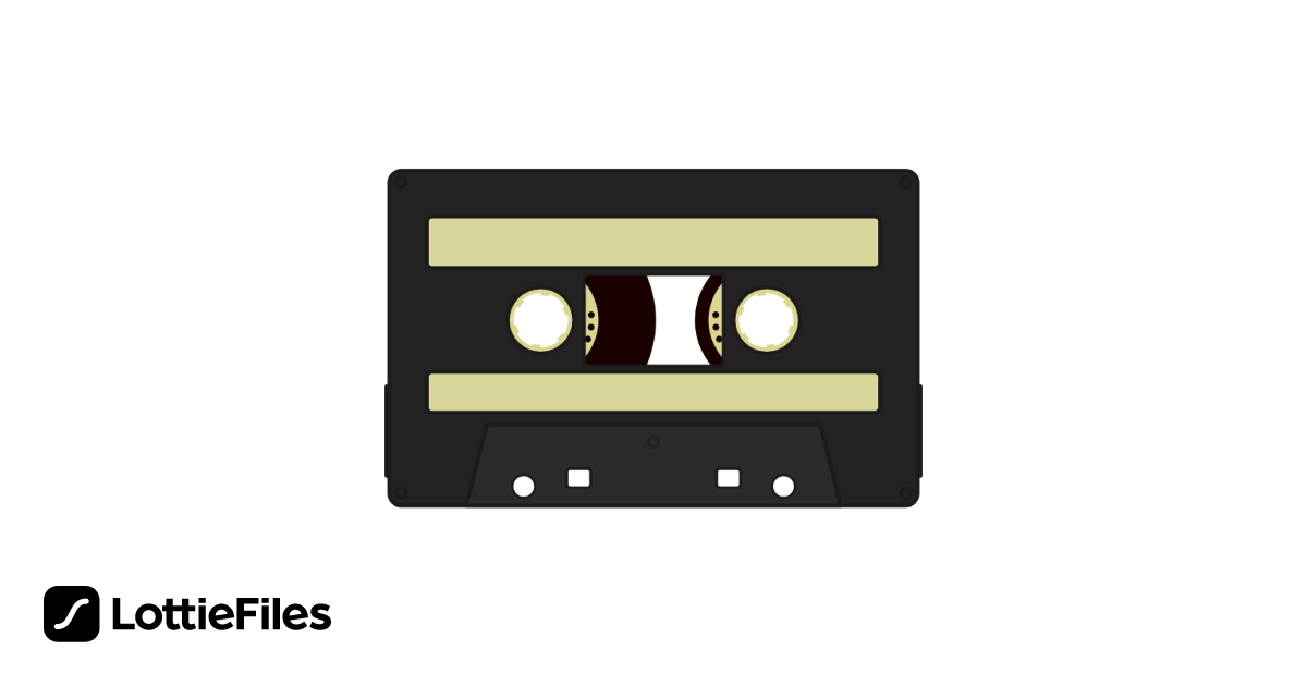 Free Cassette tape Animation by Timur Nizov | LottieFiles