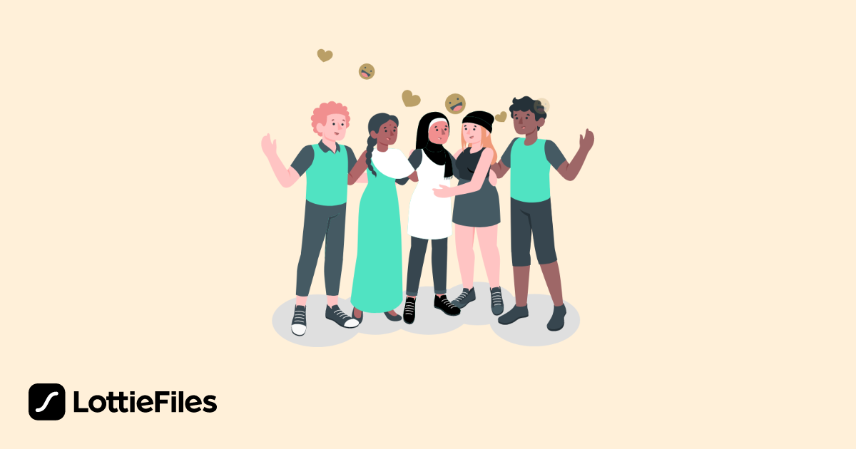 Free friendships Animation by DCE | LottieFiles