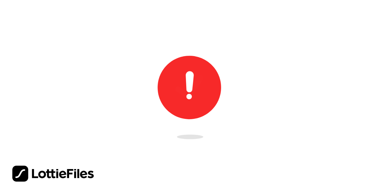 Free Error Icon Animation by Nikhil Nambiar | LottieFiles