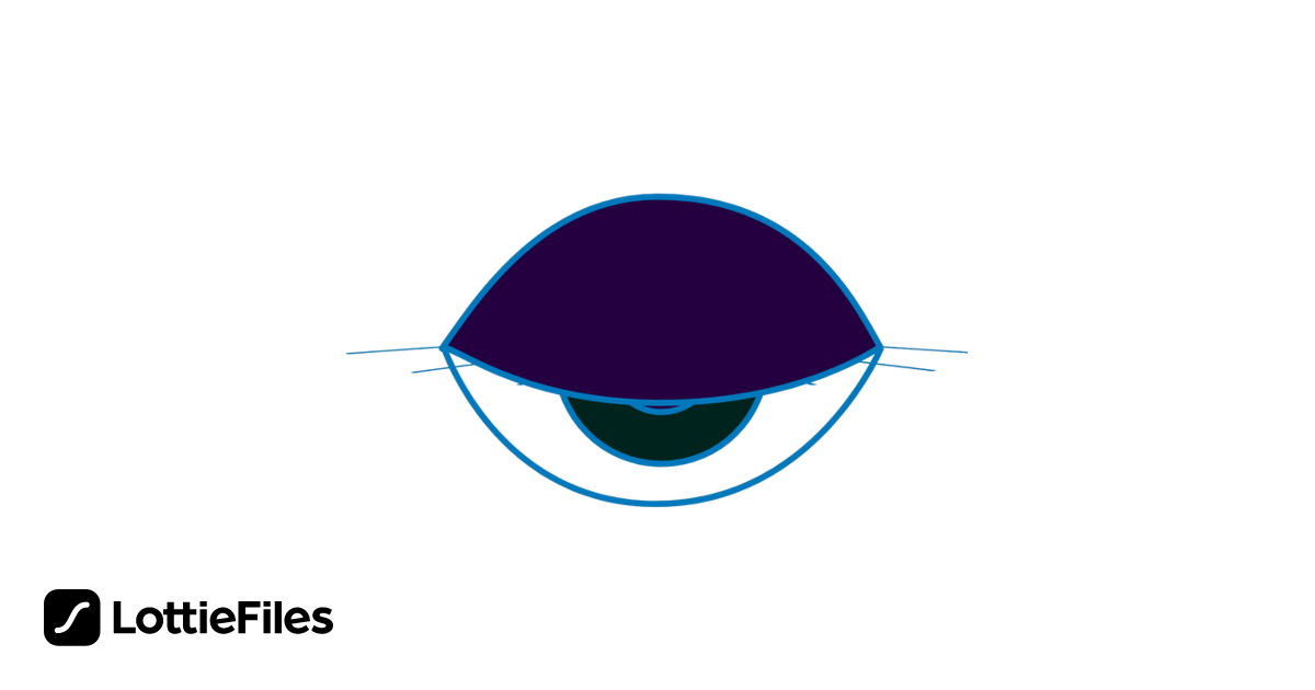 Free Blinking Eye Animation by Heather | LottieFiles