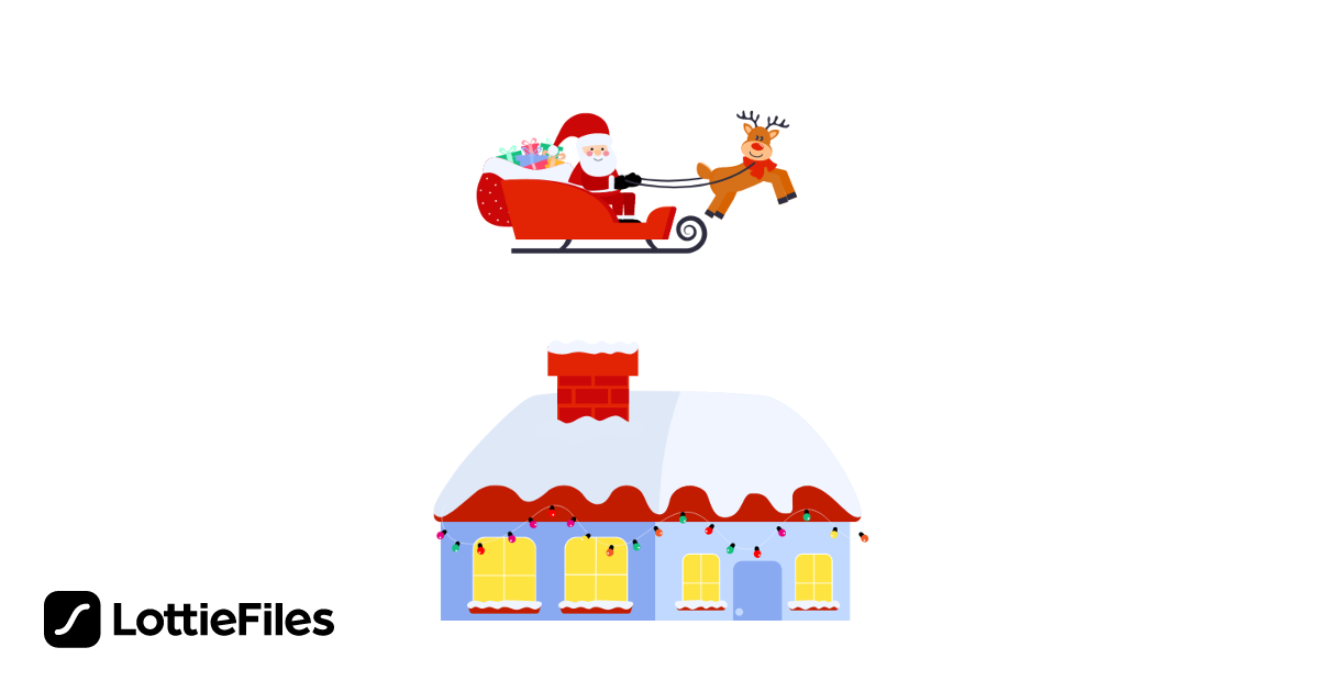 Free santa and reindeer Animation by mawah design | LottieFiles