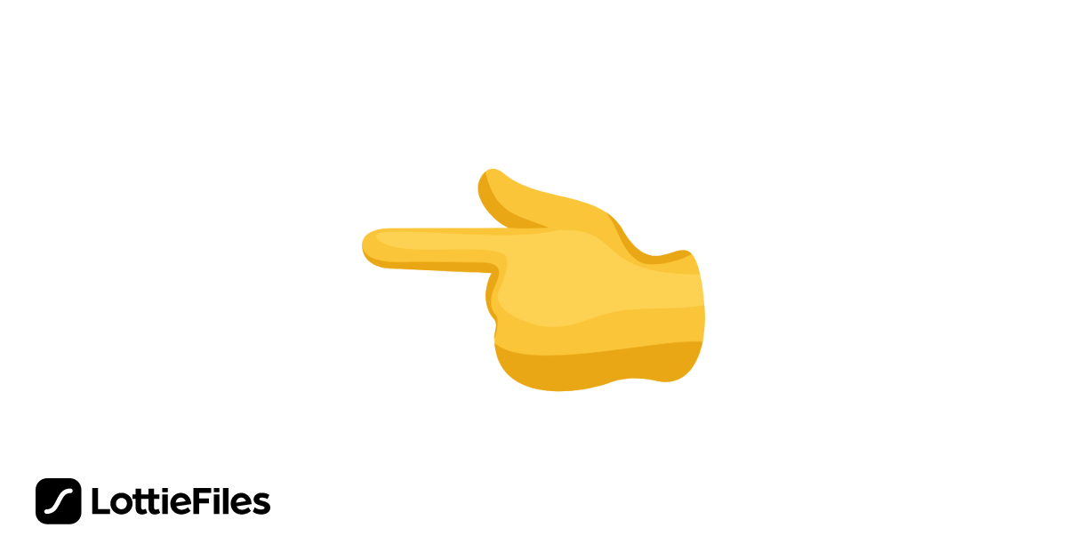 Download Backhand Index Pointing Left Lottie Animation