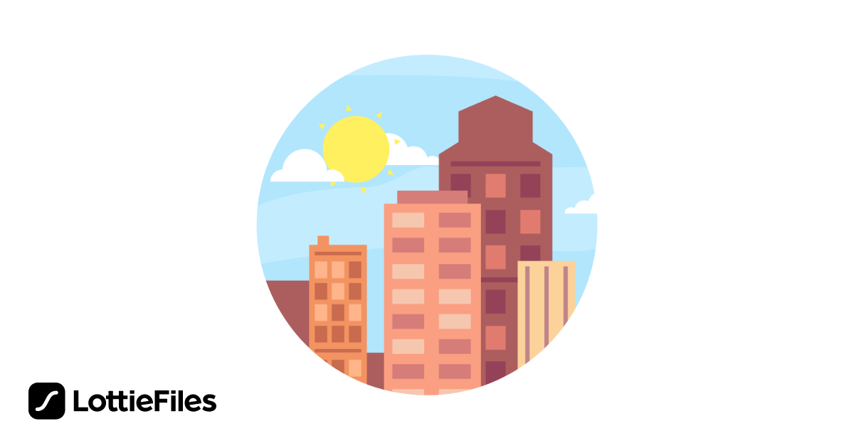 Free Morning and night in the city Animation by Andri Graphic | LottieFiles