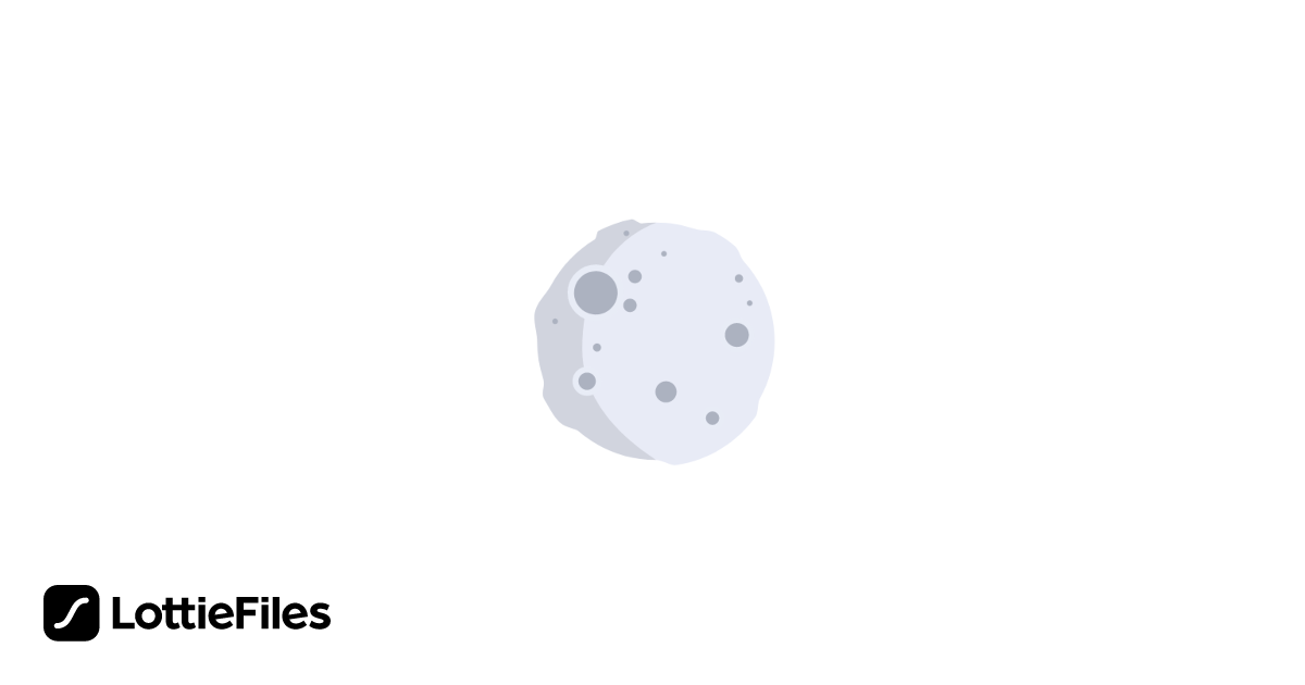 Free moon without stars Animation by Arifa Hussain | LottieFiles