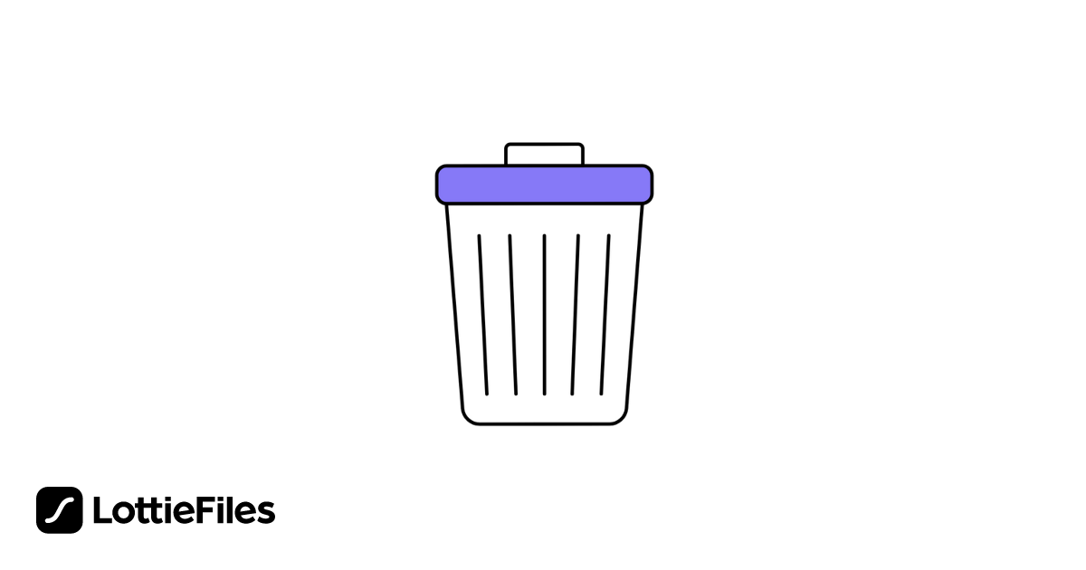 Free Dust Bin Animation by Fab | LottieFiles