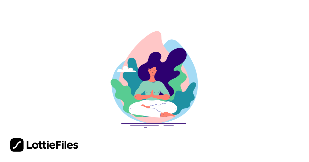 Free Meditation mindfulness Animation by Lucas Gallo | LottieFiles