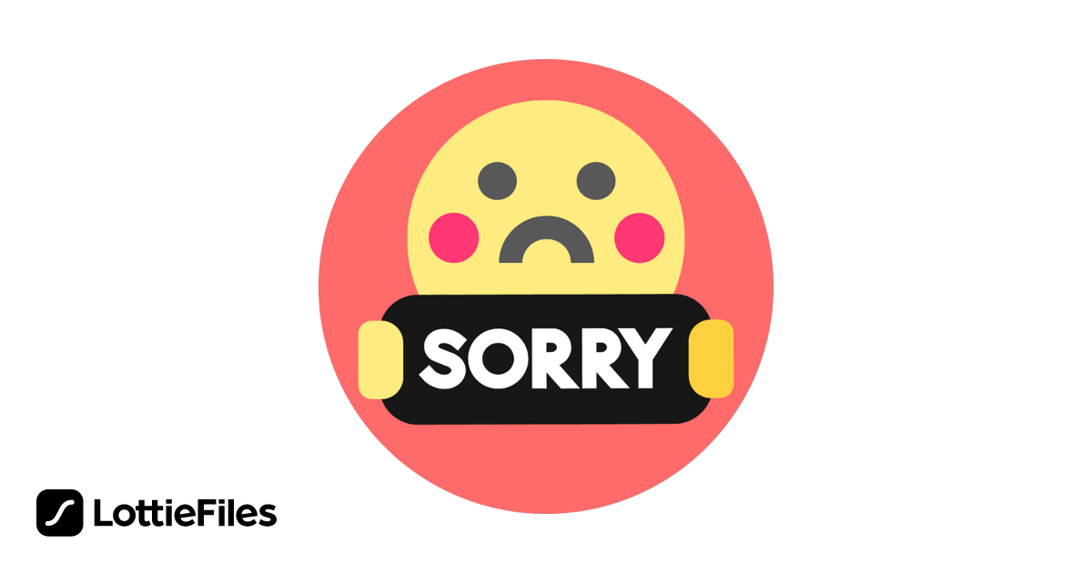 Free sorry Animation by kotm th | LottieFiles