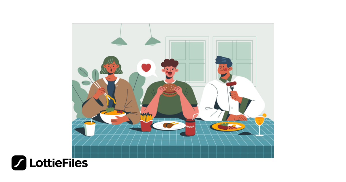 Free Eating Fast food Animation by Rafsan Hossain | LottieFiles