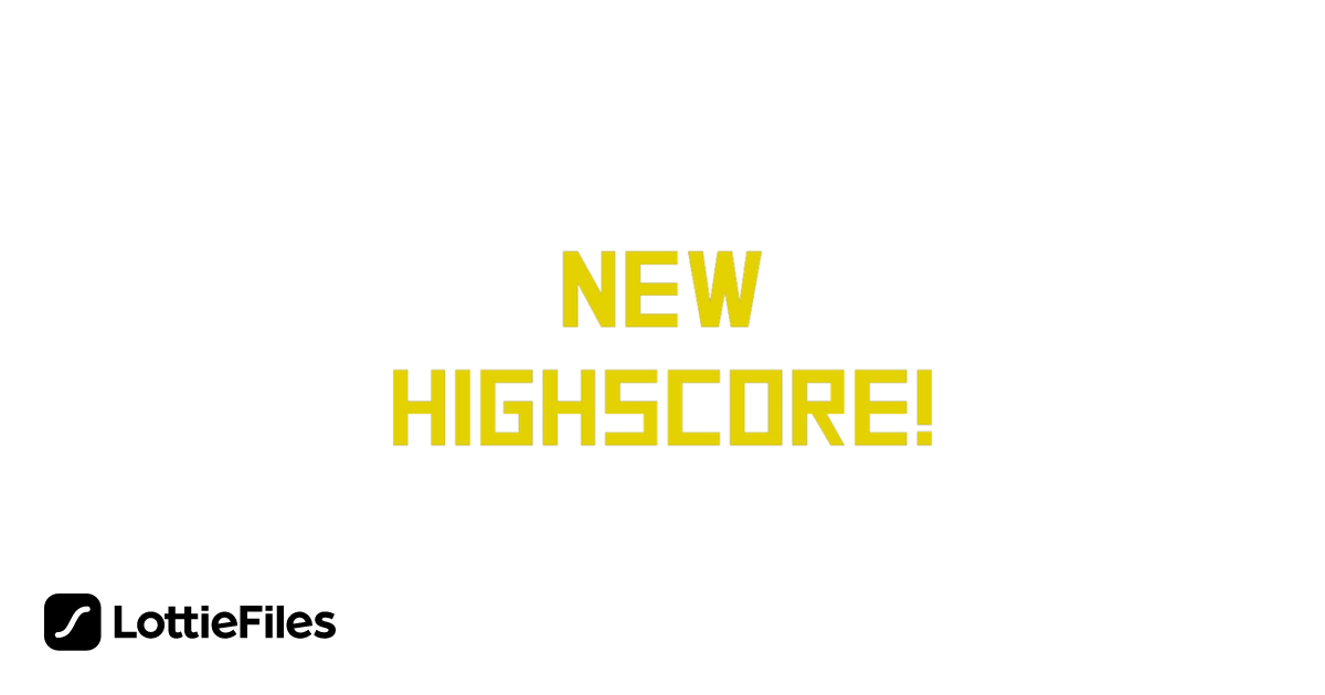 Free High Score Animation by Captiv Games | LottieFiles