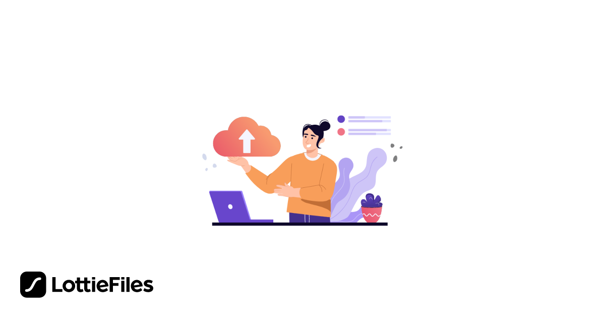 Free cloud service Animation by Aniee | LottieFiles