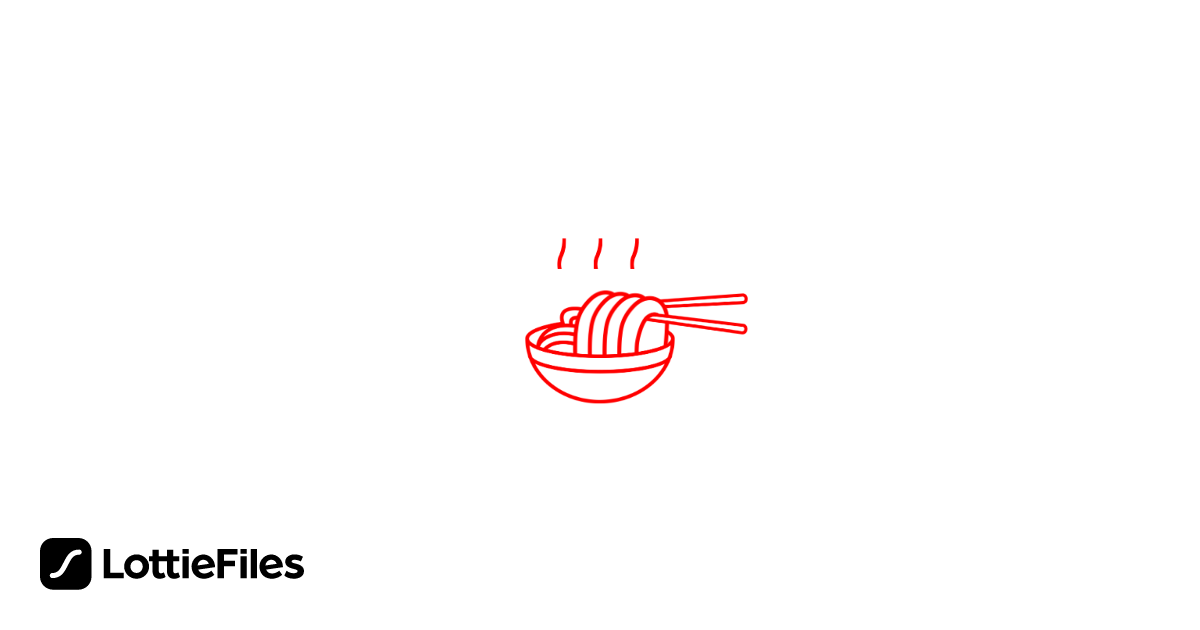 Free Ramen bowl Animation by Elena Fernández Formoso | LottieFiles
