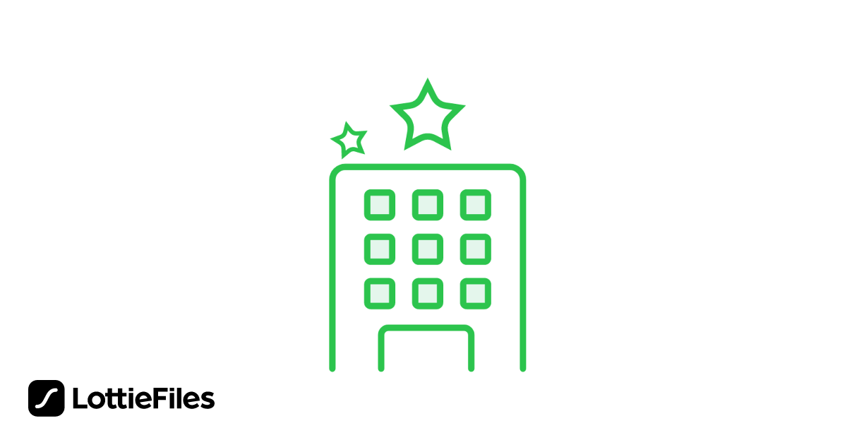 Animación gratuita Animated hotel icon por Yasin Çelenk | LottieFiles