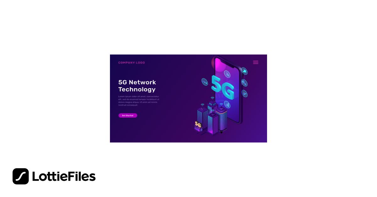 Free 5G network isometric landing page animation Animation by Weblodge ...