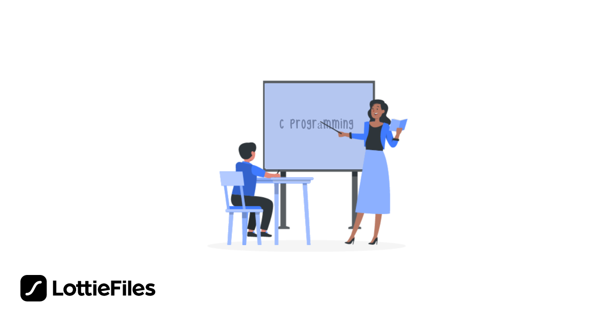 Free Teacher Animation by Kishor A | LottieFiles