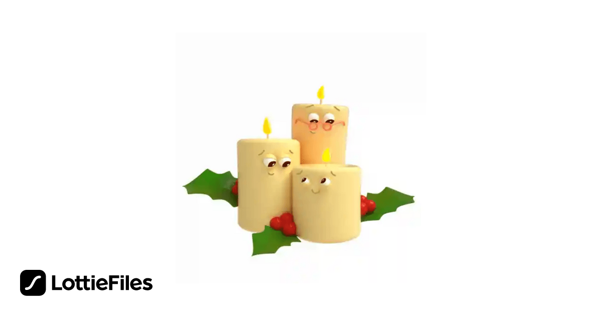 Free Christmas Candles Animation by Irfan | LottieFiles