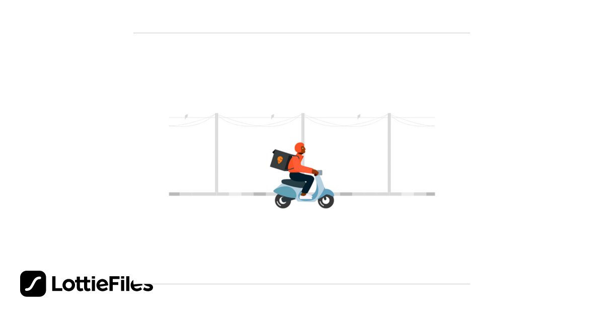 Free Swiggy Rider Loading Animation Animation by Anshul Gupta | LottieFiles
