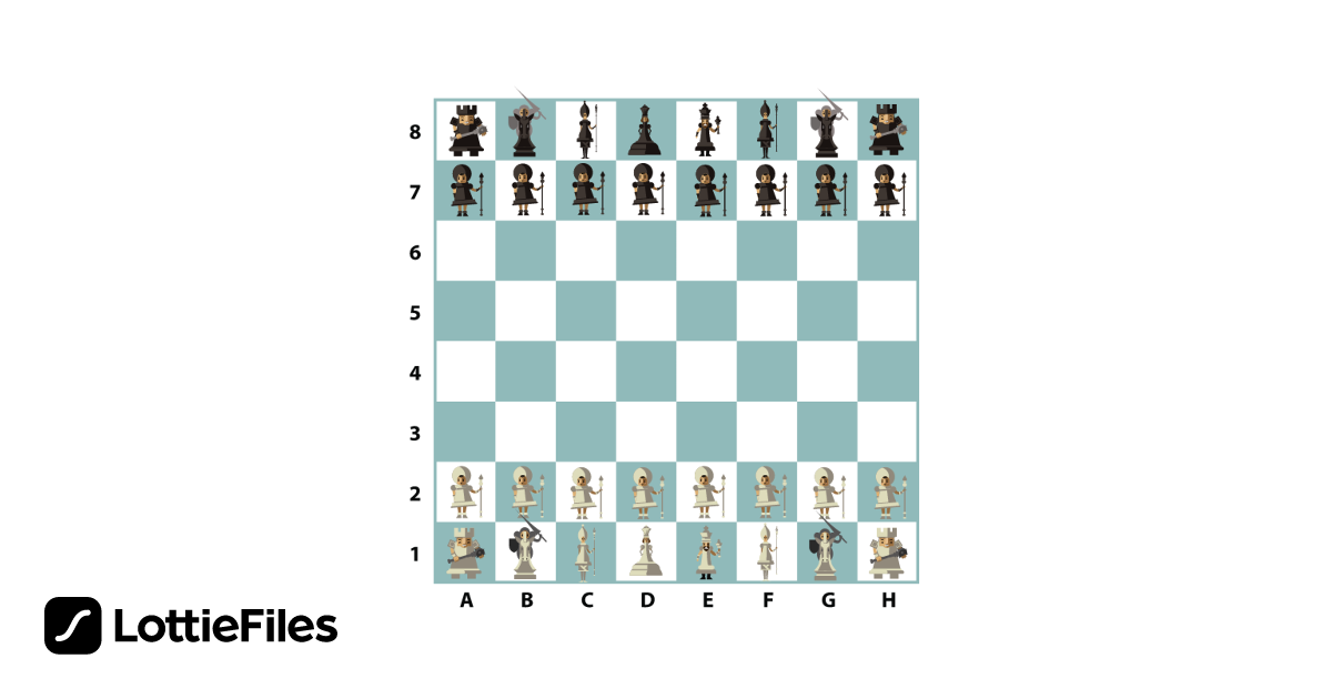 Free Chess animated pieces Animation by Joana Barreira | LottieFiles