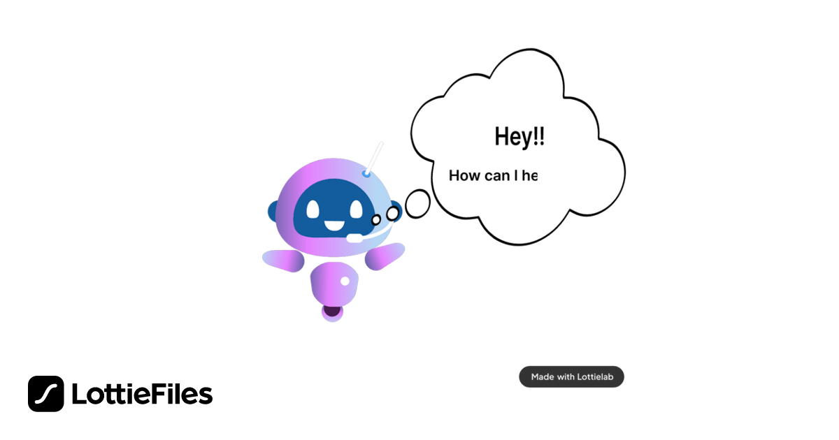 Free Bot hello mesage Animation by Joseph | LottieFiles