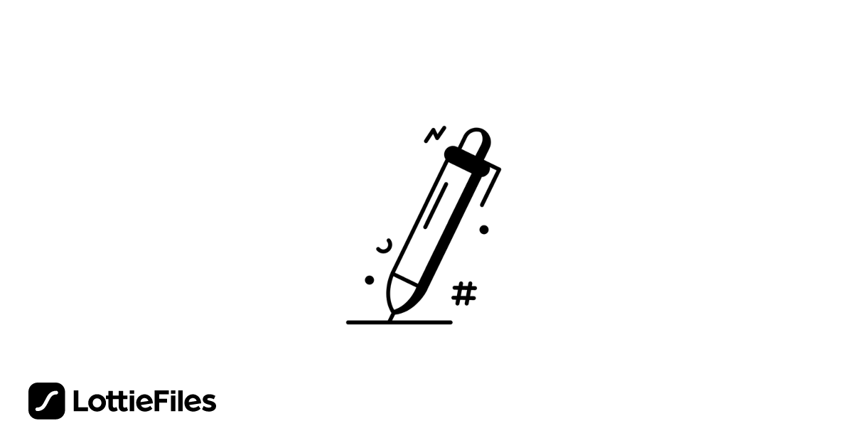 Free Pen Icon Animation by Hamidreza | LottieFiles