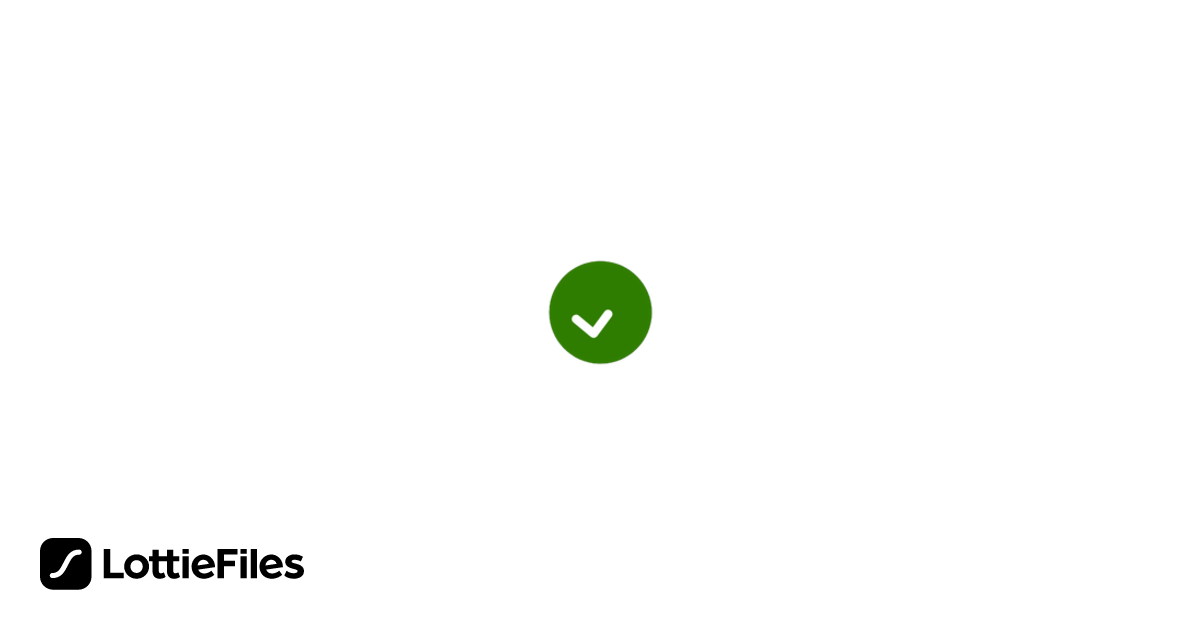 Free Check Mark Animation by Nahid | LottieFiles