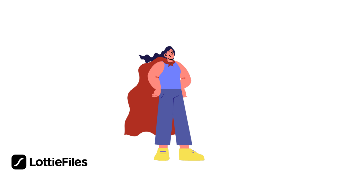 Free Super Woman Animation by Brian | LottieFiles