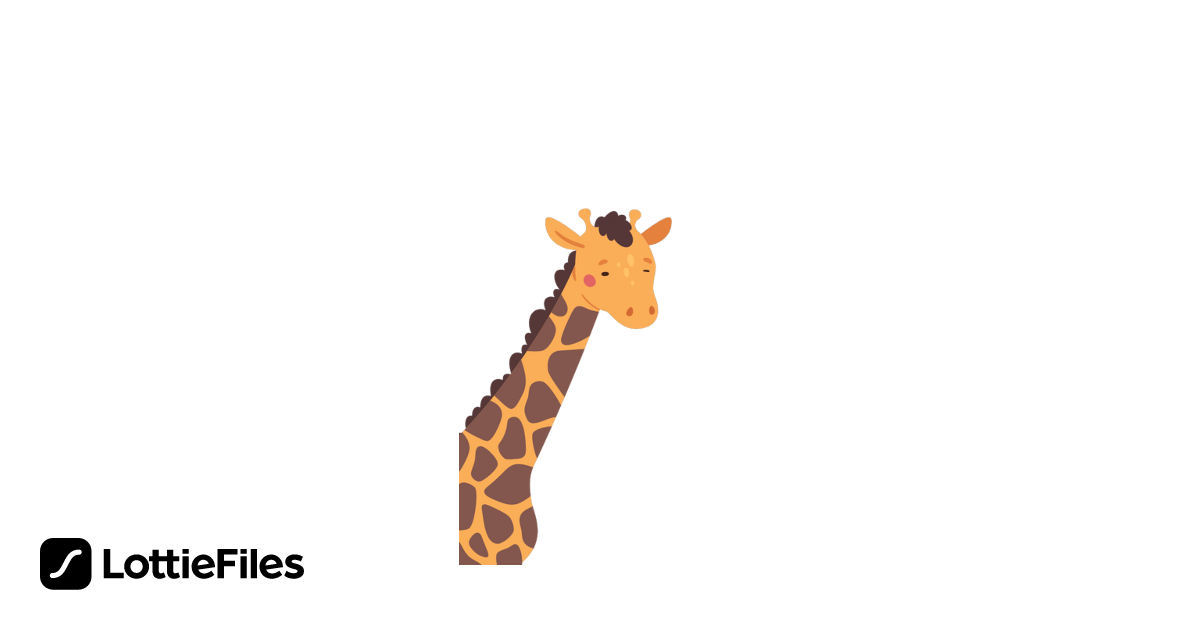 Free Giraffe Pop Up Animation by Sam | LottieFiles