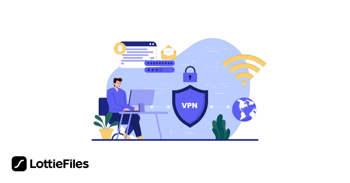Free VPN Security Animation by manju | LottieFiles