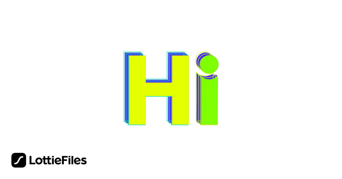 Free Hi Pop Up Animation by Avinash Kumar | LottieFiles