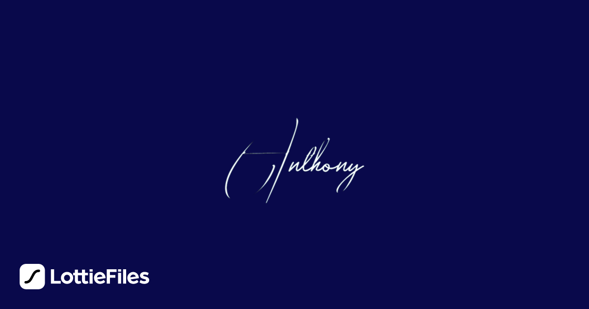 Free Anthony Logo Animation by apulle | LottieFiles