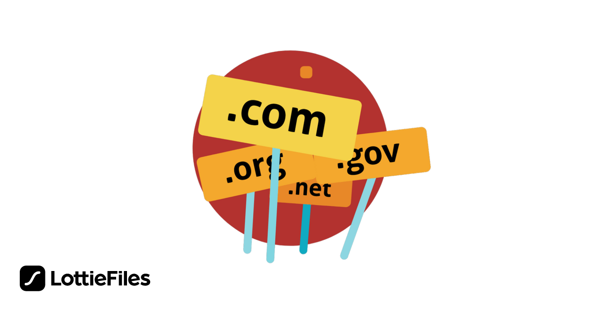 Free Colourful signs with different domains Animation by Abdul Latif ...