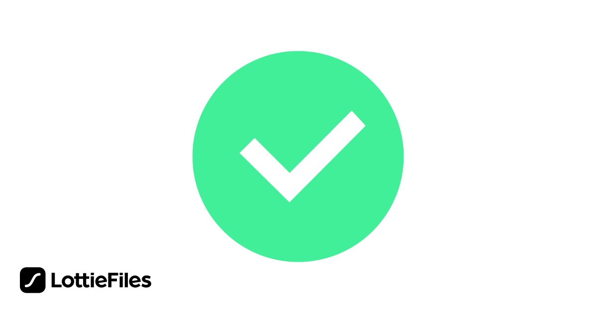 Free Green tick loop Animation by Ryan Stockall | LottieFiles