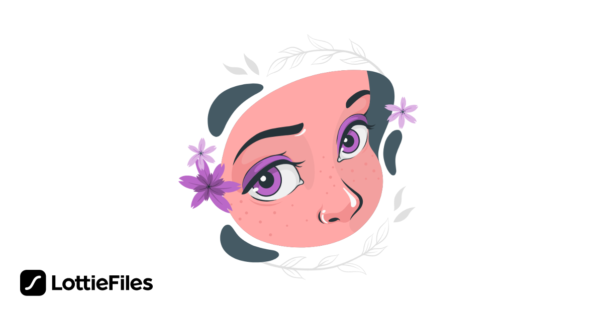 Free Girl's face Animation by Alexander Rozhkov | LottieFiles