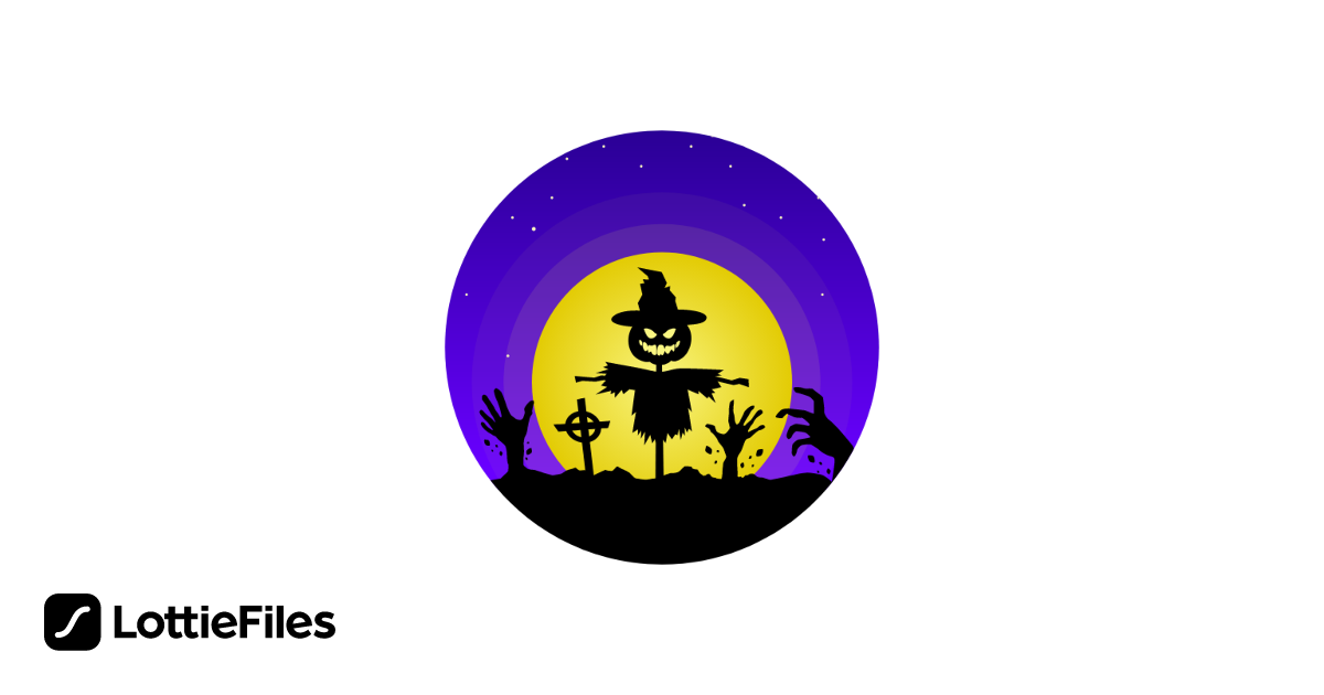 Free Graveyard Scarecrow Animation by Brian | LottieFiles