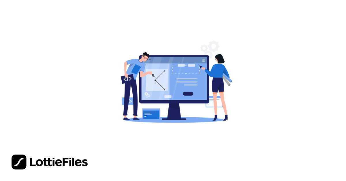 Free Web Design in Blue Animation by Semir Smajlovic | LottieFiles
