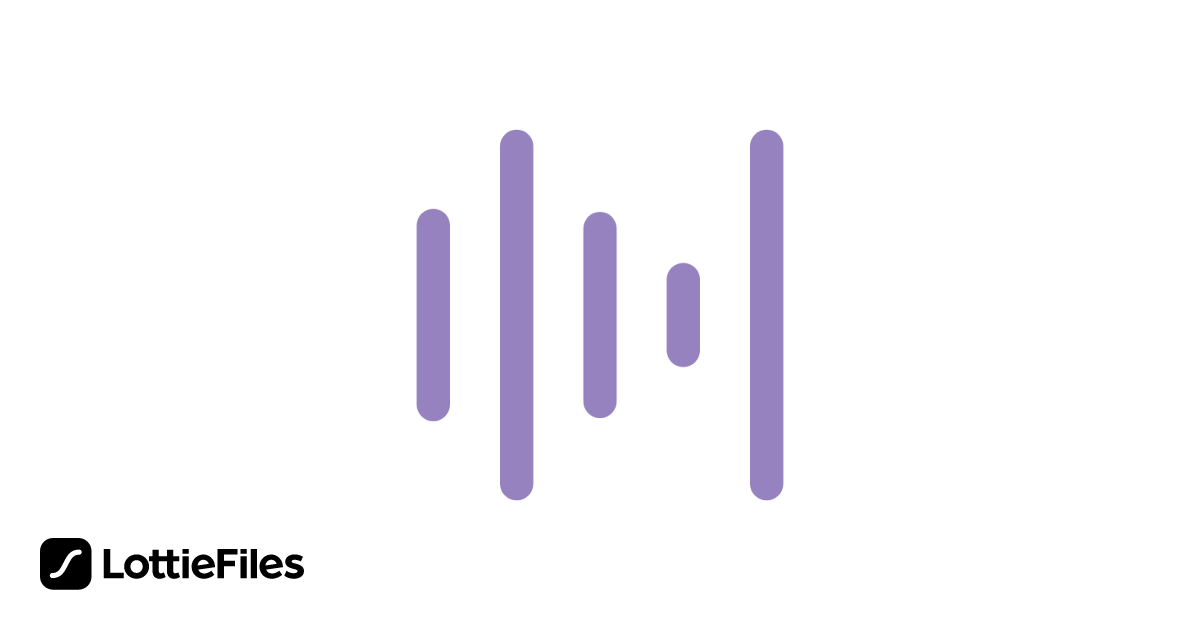 Free Audio Wave Animation by Erika | LottieFiles