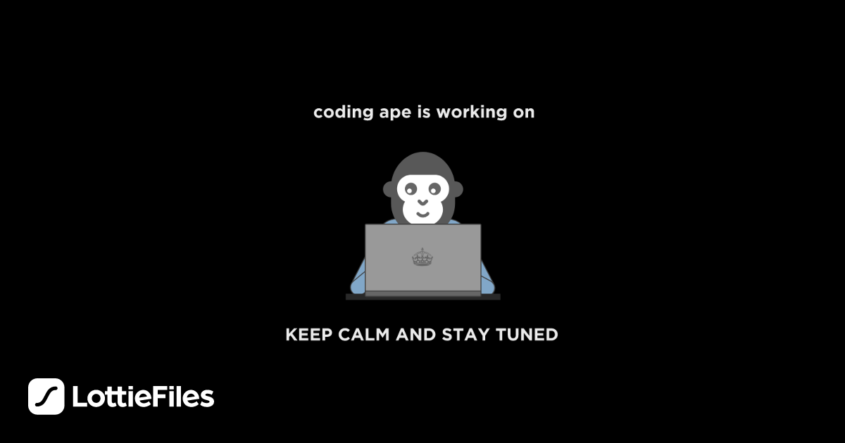 Free coding ape Animation by Don Jeevon | LottieFiles